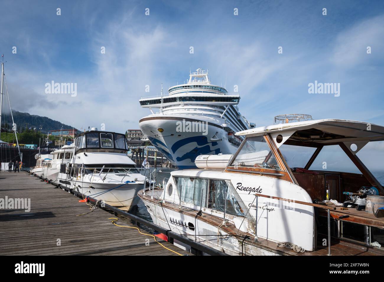 The Prince Rupert waterfront commercial docks. Prince Rupert BC, Canada ...