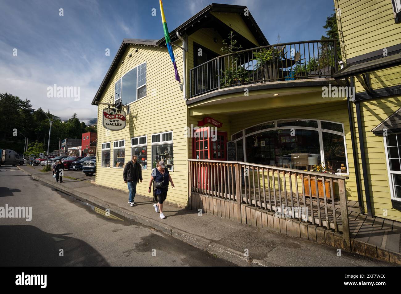 The Prince Rupert Cow Bay Neighbourhood. Prince Rupert BC, Canada Stock ...