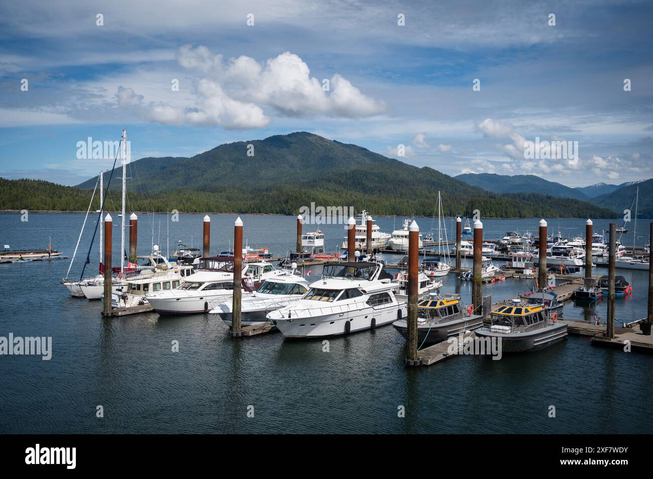 The Prince Rupert waterfront commercial docks. Prince Rupert BC, Canada ...