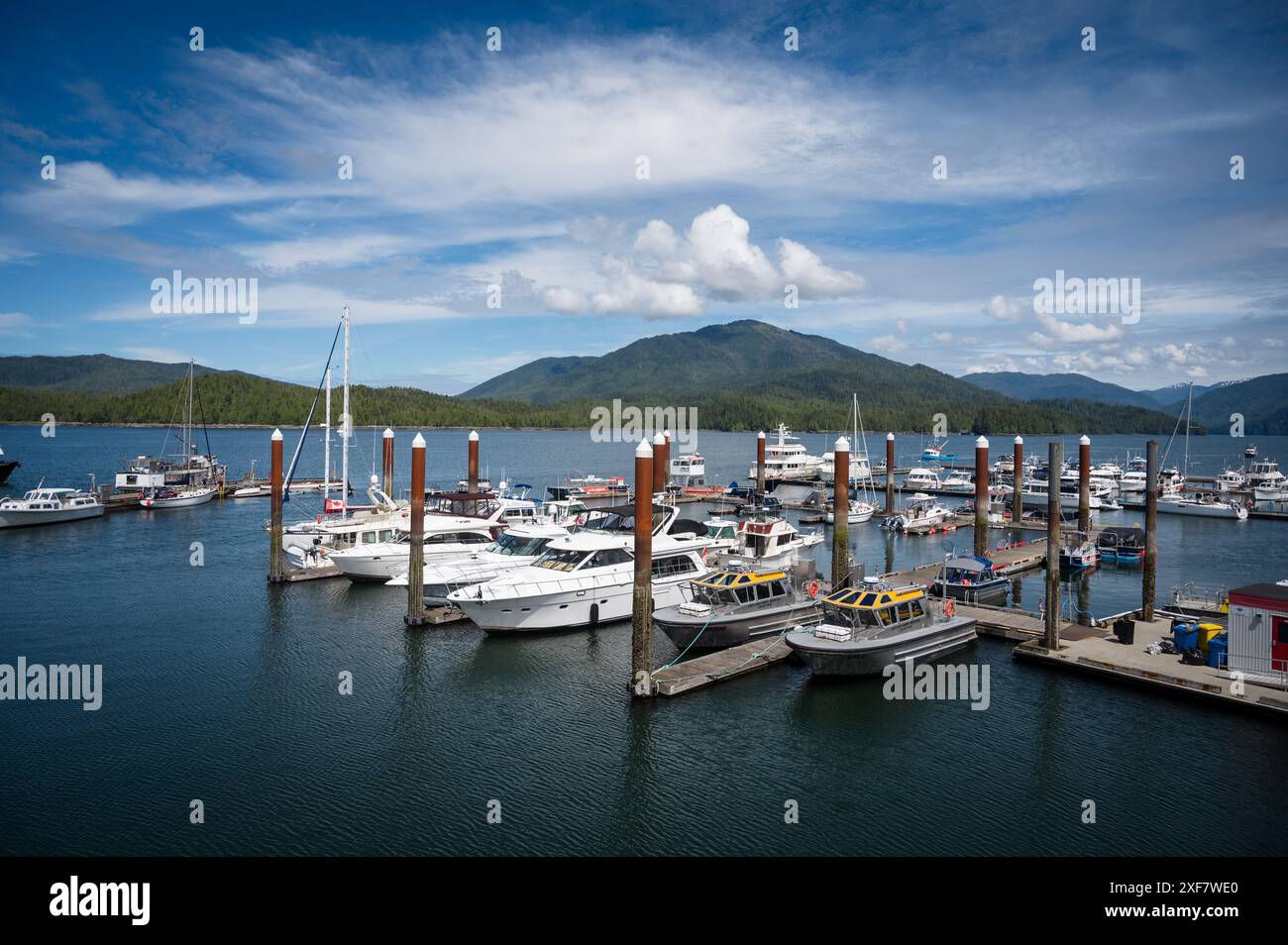 The Prince Rupert waterfront commercial docks. Prince Rupert BC, Canada ...