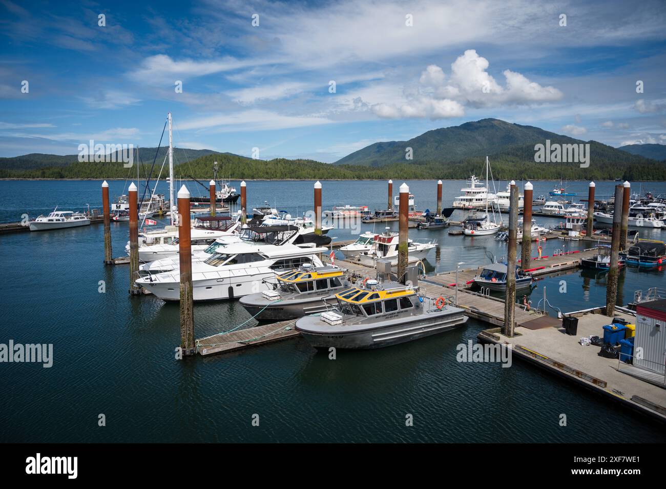 The Prince Rupert waterfront commercial docks. Prince Rupert BC, Canada ...