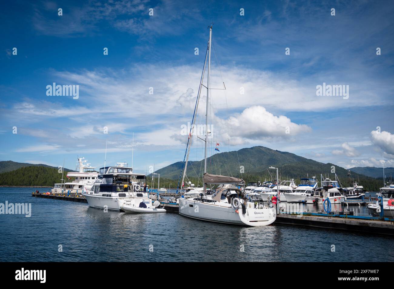 The Prince Rupert waterfront commercial docks. Prince Rupert BC, Canada ...
