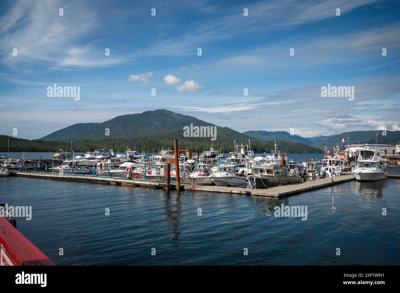 The Prince Rupert waterfront commercial docks. Prince Rupert BC, Canada ...