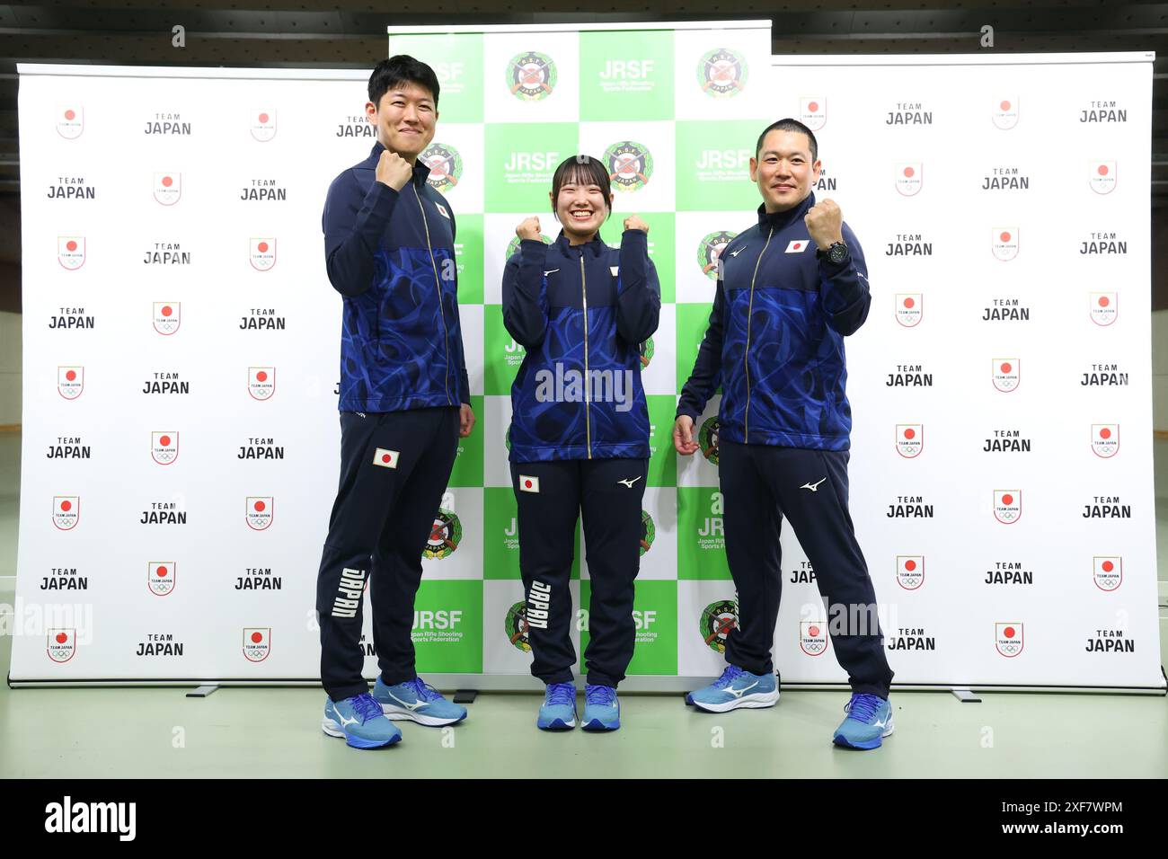Tokyo, Japan. 1st July, 2024. (L-R) Naoya Okada, Misaki Nobata, Dai ...