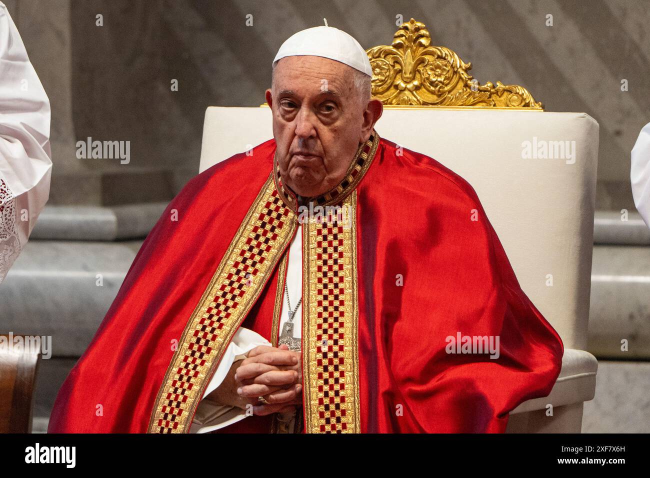 Vatican City, Vatican. 29th June, 2024. Pope Francis presides over a ...