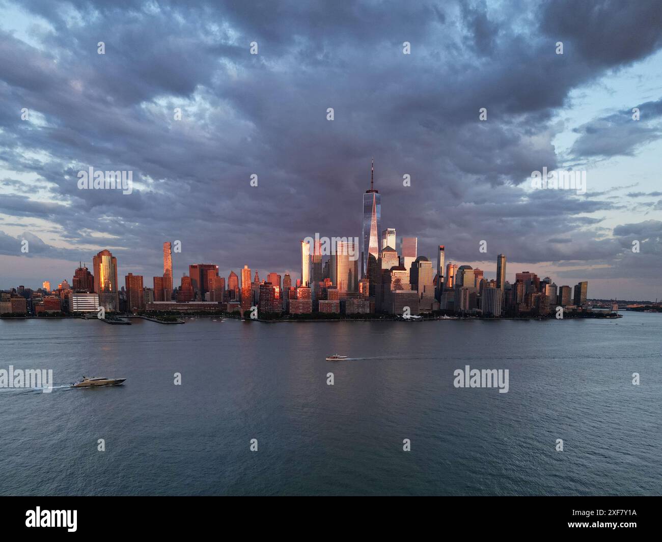 New York City top view. NYC aerial view, New York City Skyline with ...