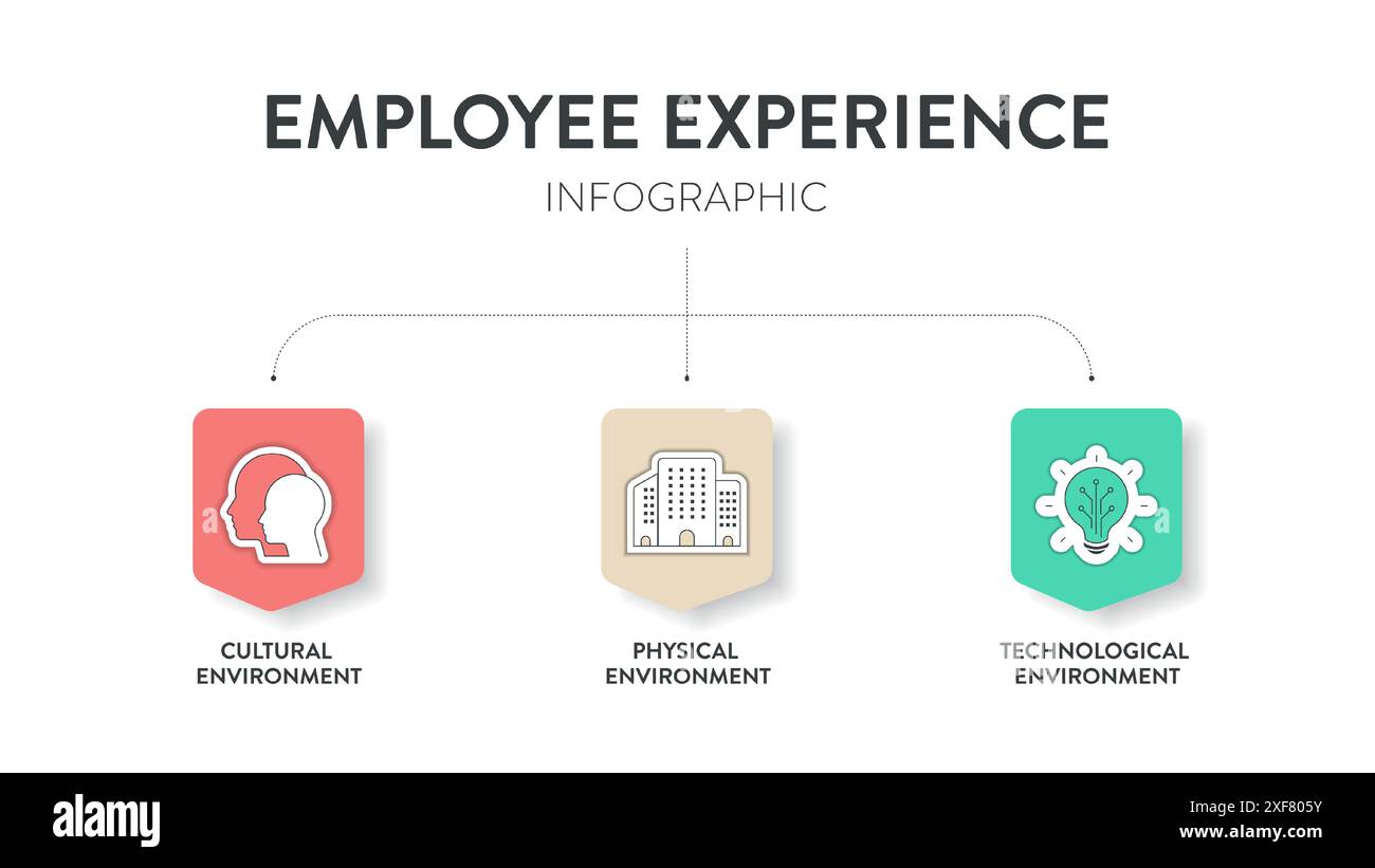 Employee Experience Environments strategy framework infographic diagram ...