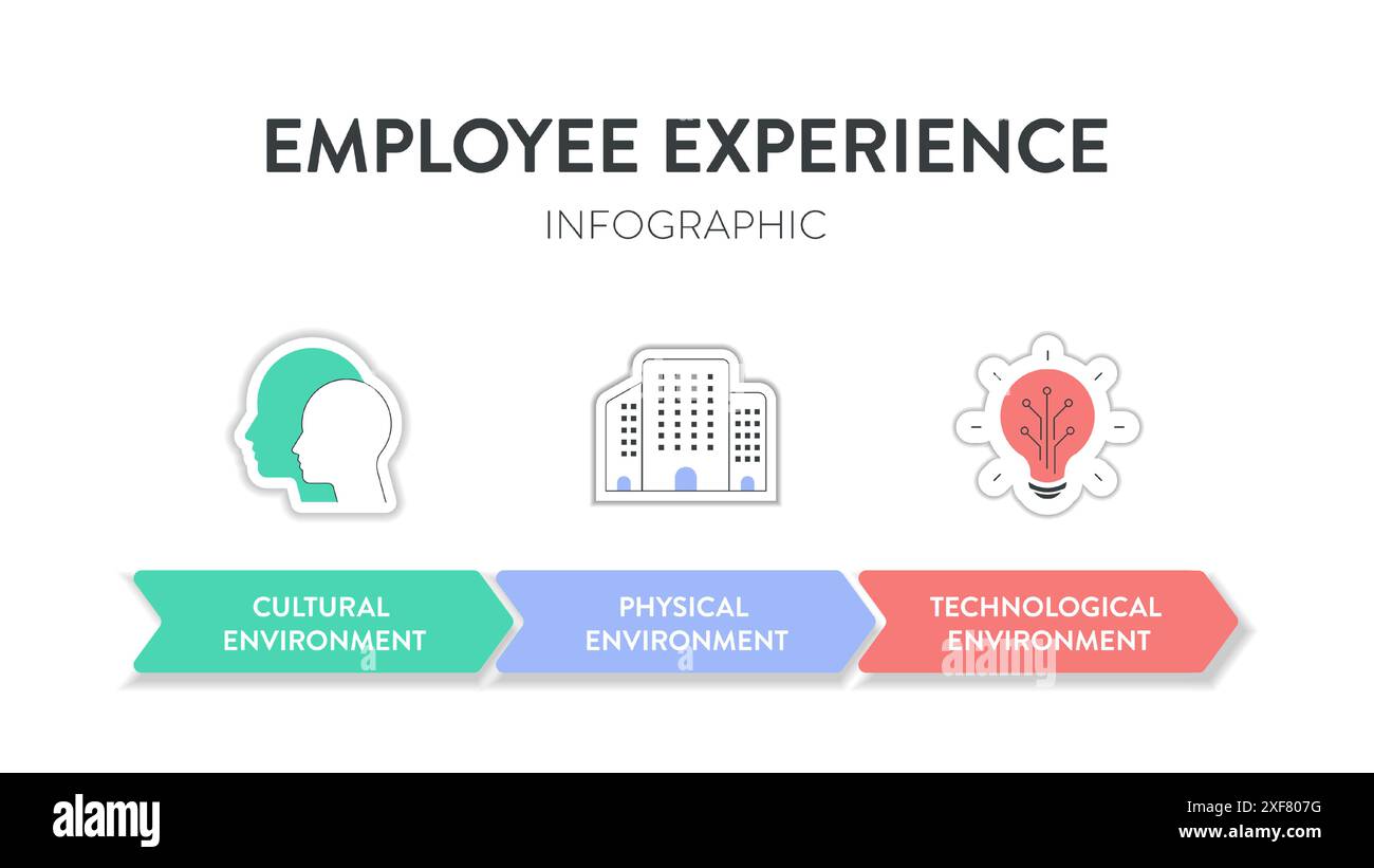 Employee Experience Environments strategy framework infographic diagram ...