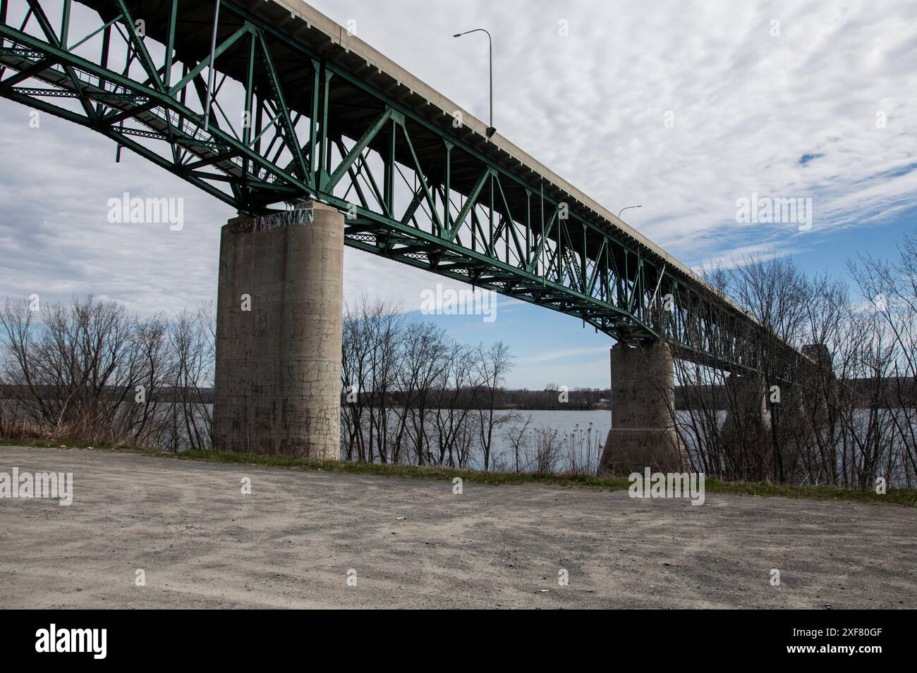Princess Margaret Bridge over the Saint John River in Fredericton, New ...