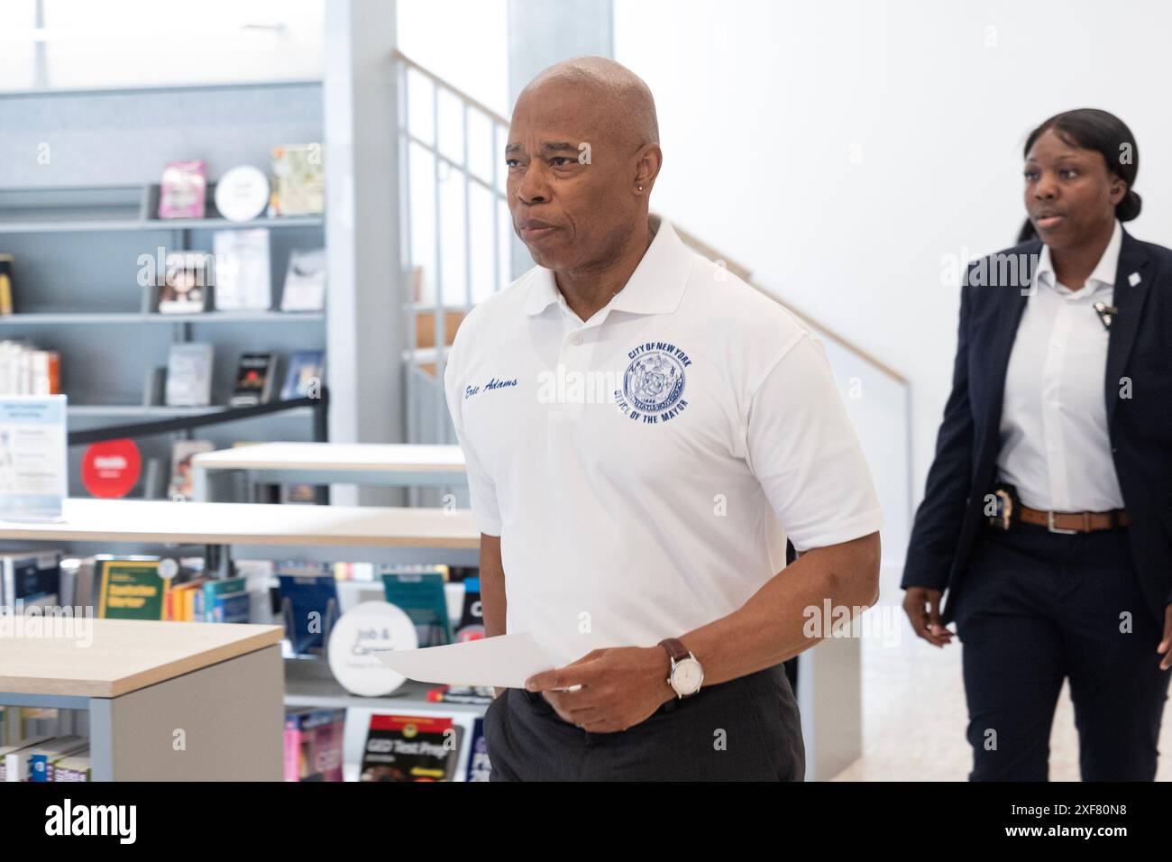 Mayor Eric Adams arrives for celebration of fully funding of public ...