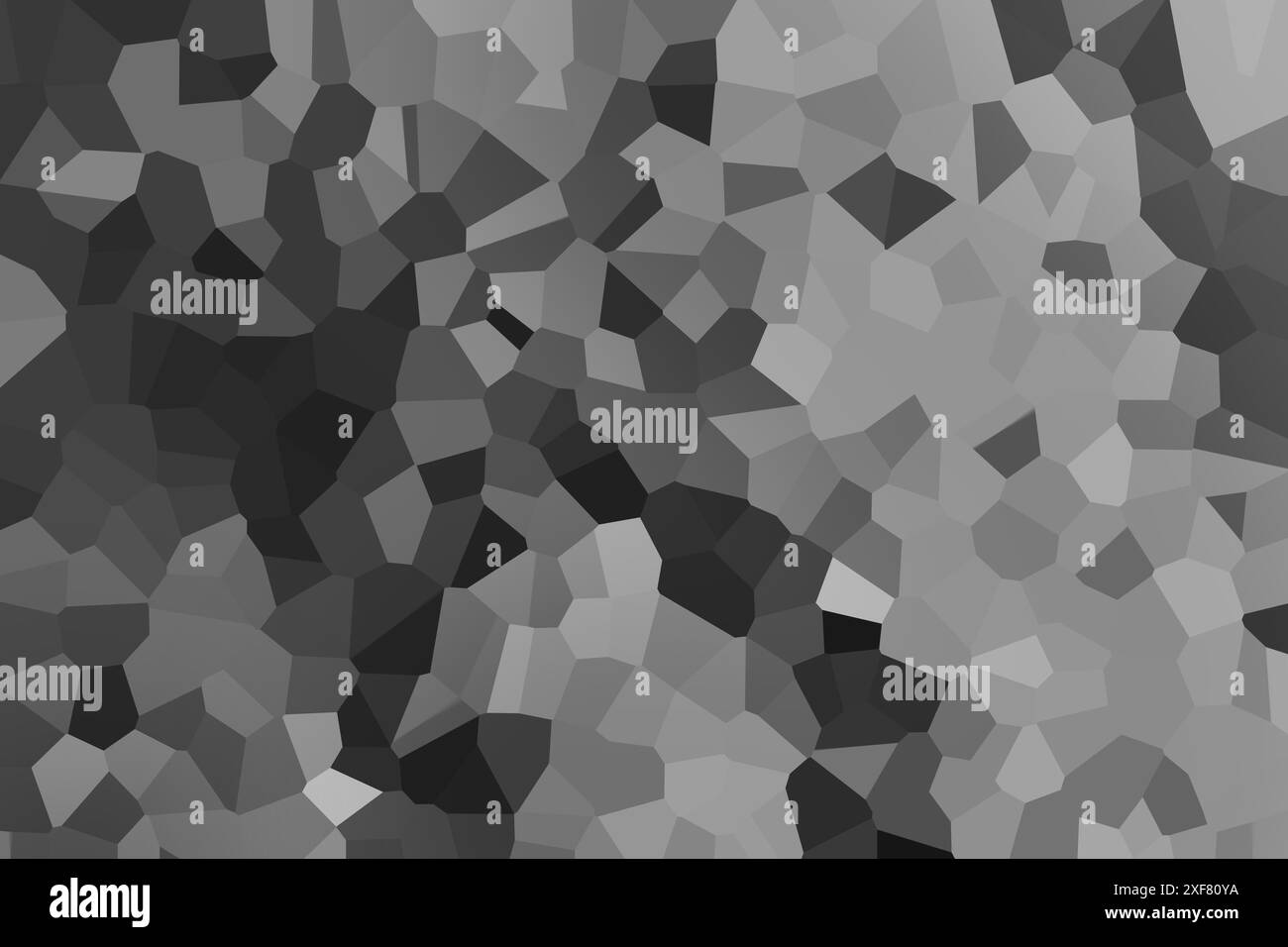 Three-dimensional volume digital style of mosaic-like forms. Gray ...