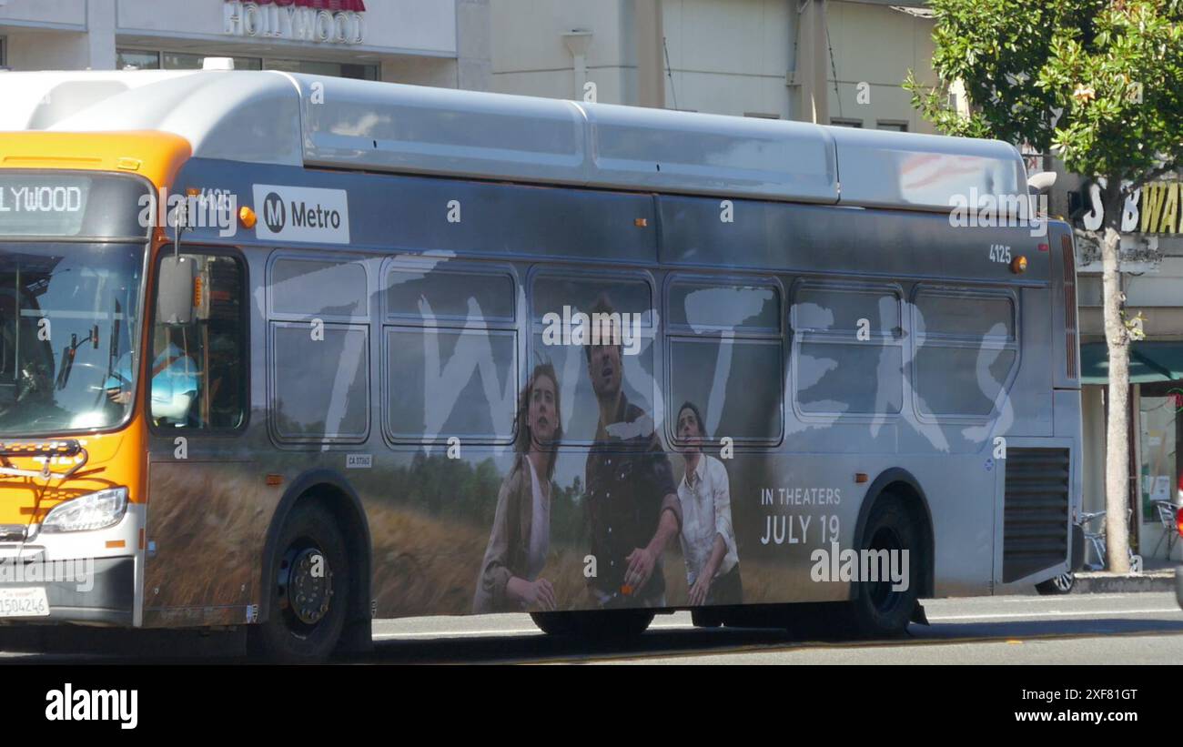 Los Angeles, California, USA 1st July 2024 Twisters Bus with Glen ...