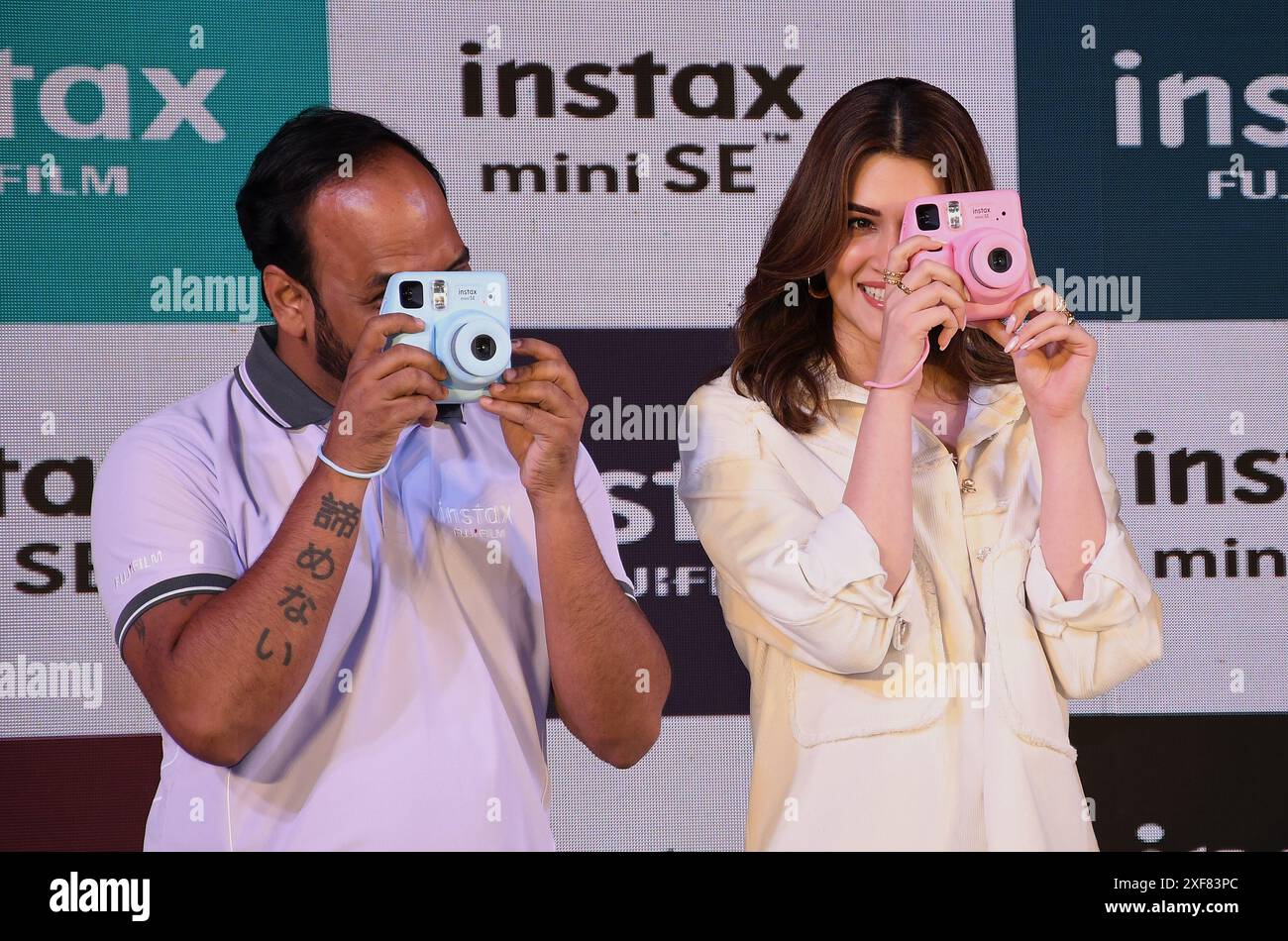 L-R Arun Babu (Associate Director & Head of Digital Camera, Instax ...