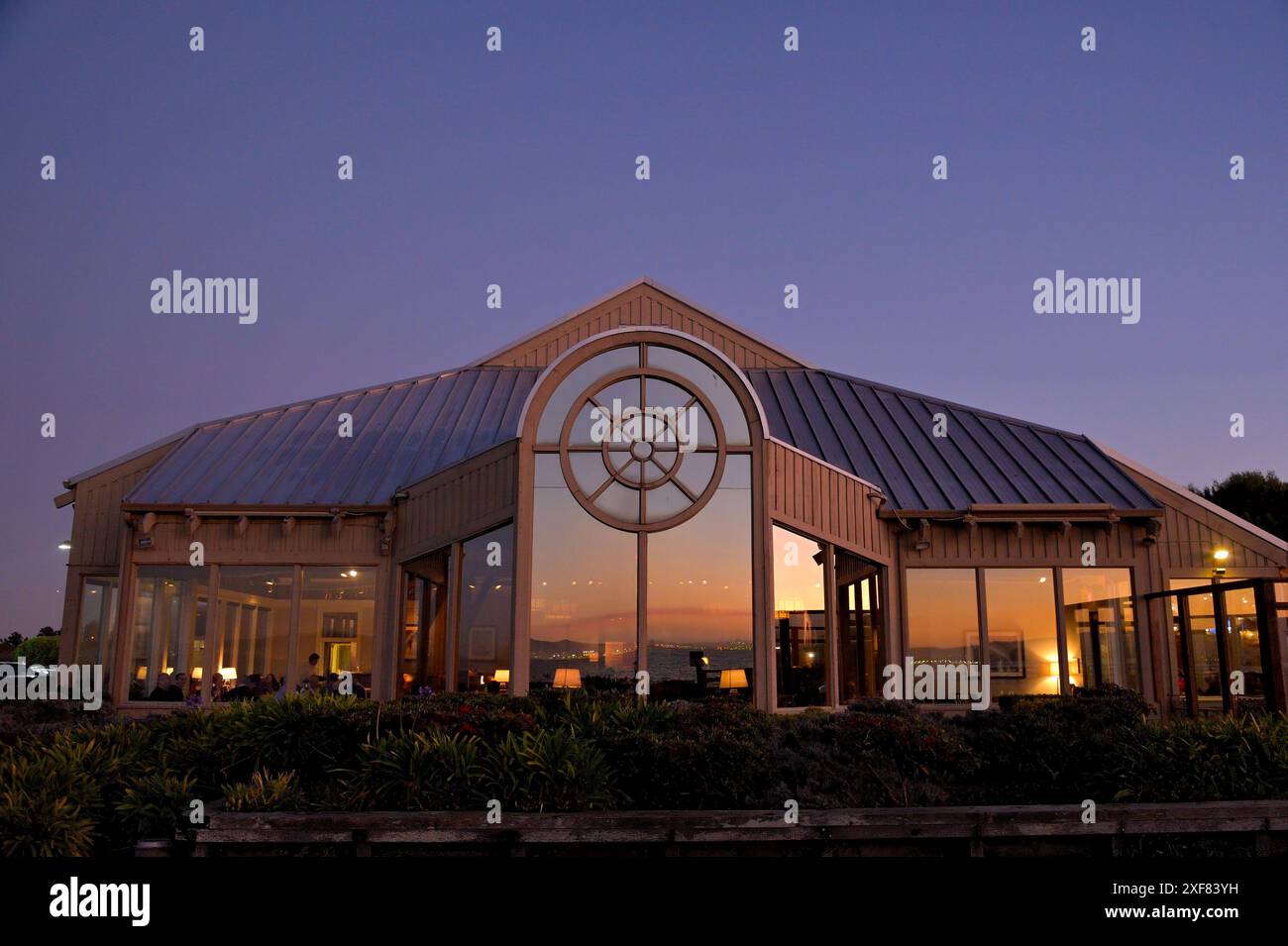 Kincaid's during a glowing sunset at the Anza Lagoon, Burlingame CA ...