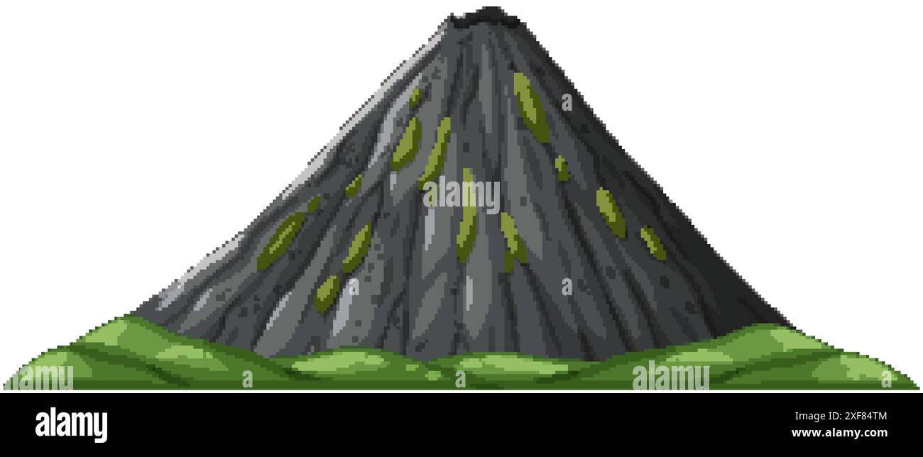 A towering volcano with green surroundings Stock Vector Image & Art - Alamy