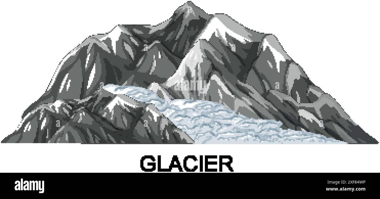 Glacier ecosystem vector vectors hi-res stock photography and images ...