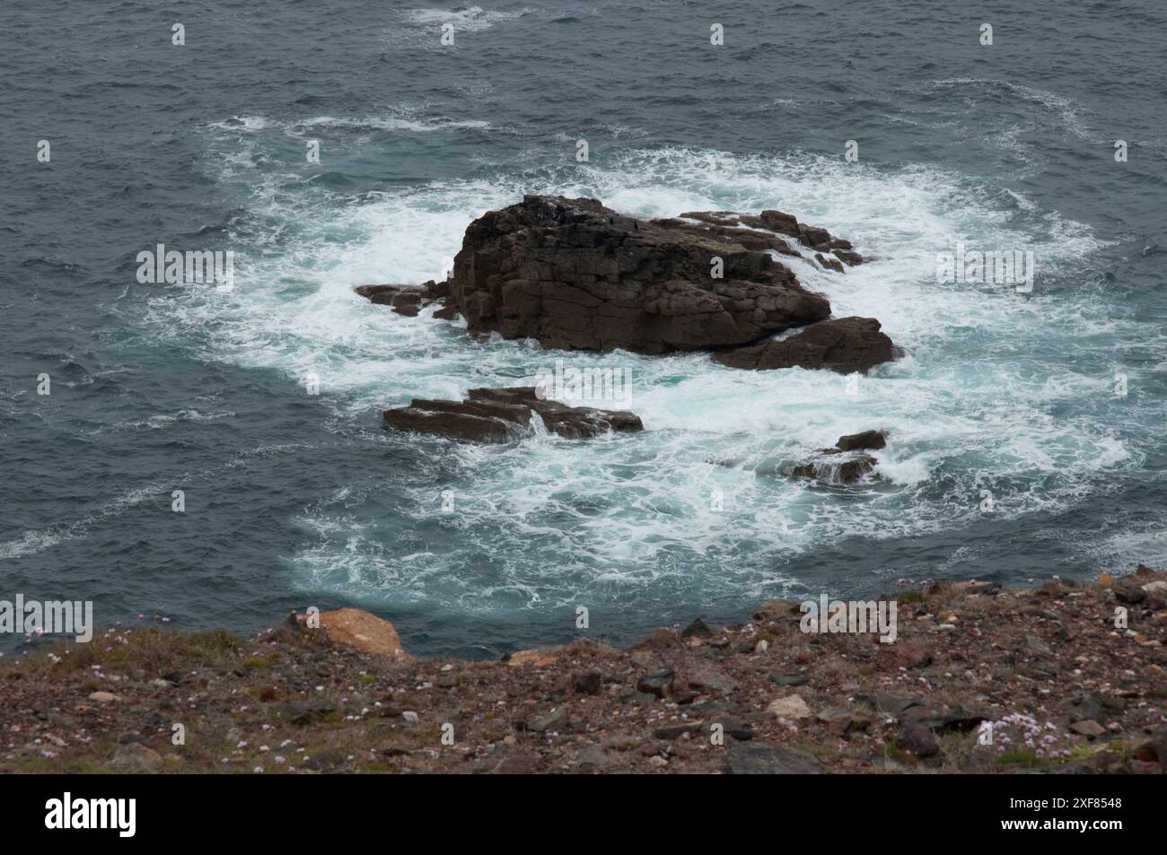 Rocks near Levant Mine, Levant, Cornwall, UK - tin and copper mining ...