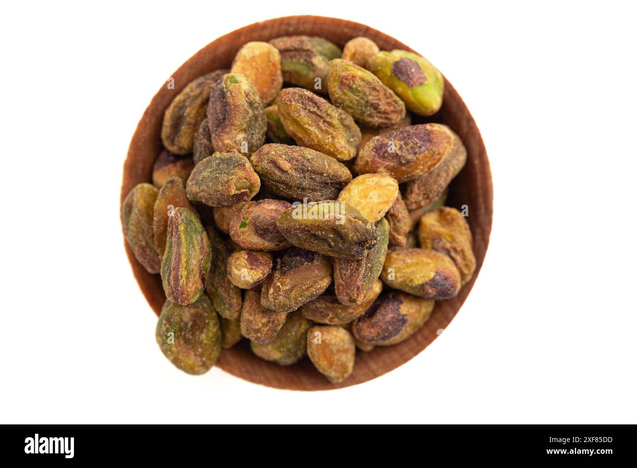 Pistachios without Shells Isolated on a White Background Stock Photo ...