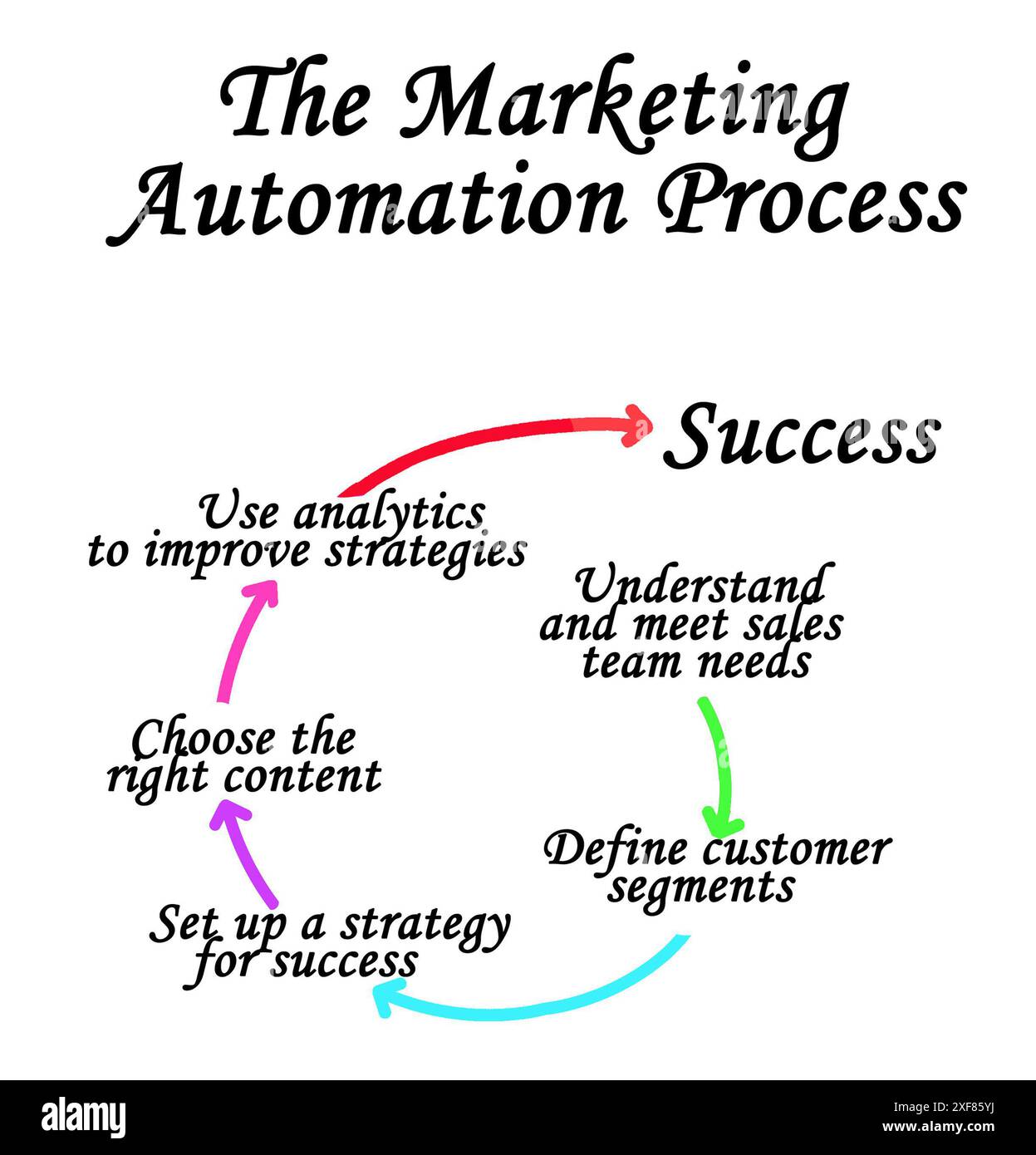 Components of Marketing Automation Process Stock Photo - Alamy