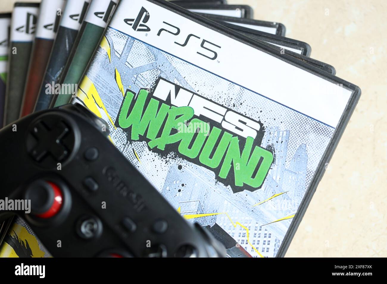 KYIV, UKRAINE - JUNE 26, 2024 Need For Speed Unbound PS5 video game ...