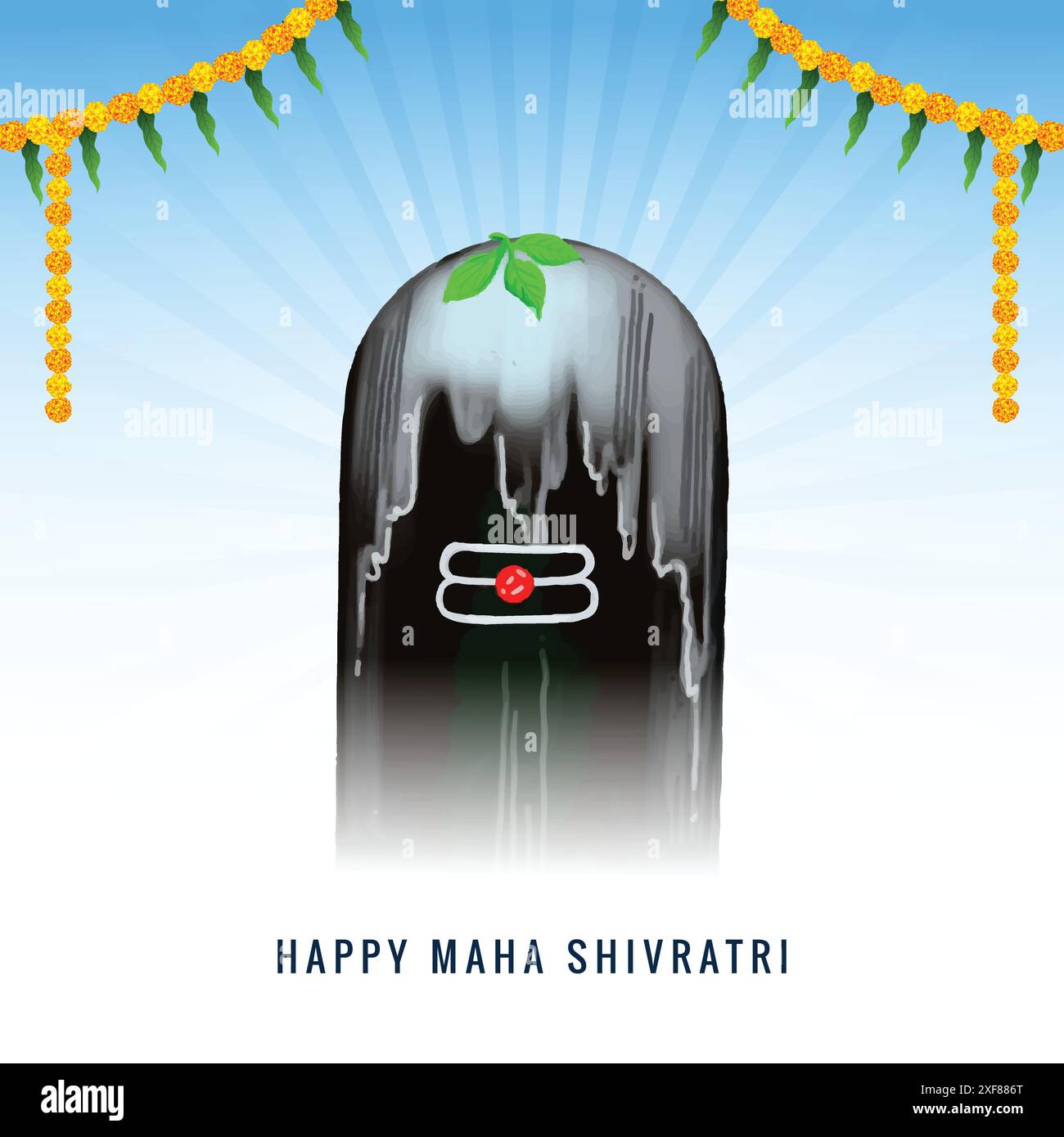 Maha shivratri celebration of lord shiva with shivling background Stock ...