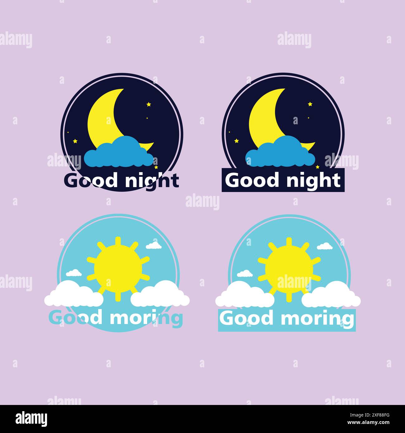 Cloudy day morning Stock Vector Images - Alamy