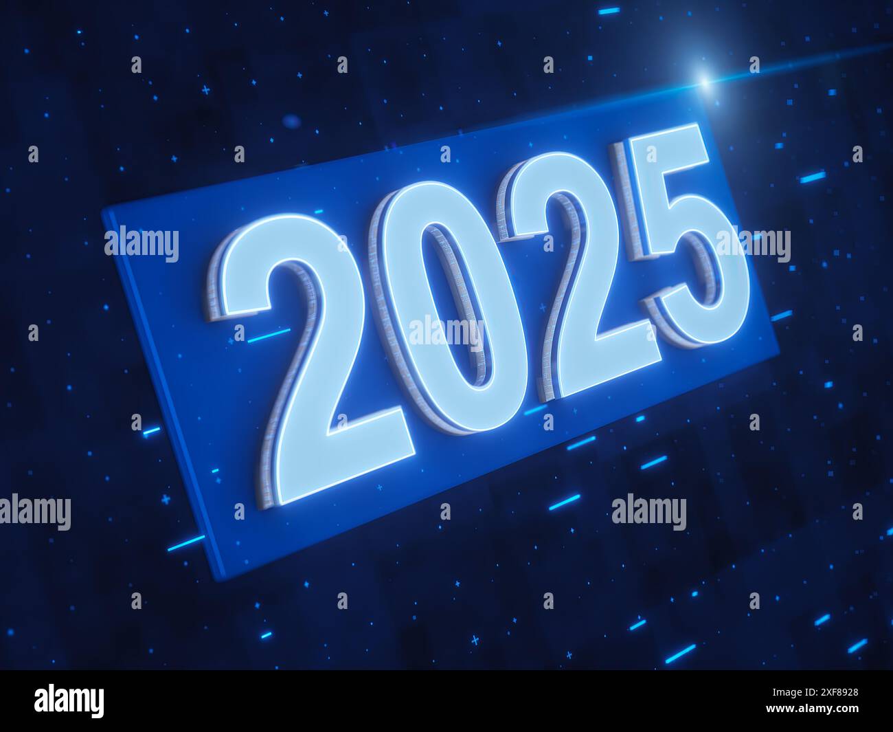 Abstract composition from different graphic elements and signboard 2025 ...