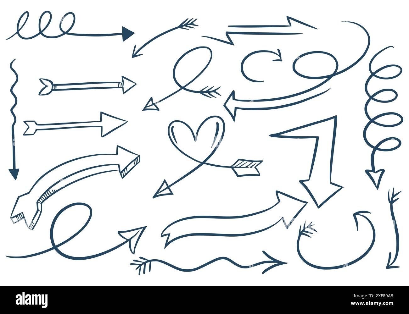 Doodle arrows set Stock Vector Images - Alamy