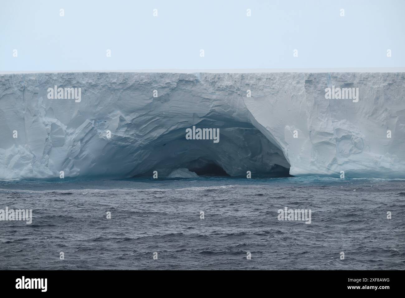 Iceberg A23a , the largest iceberg in the world, floating in the Southern Ocean close to the ...