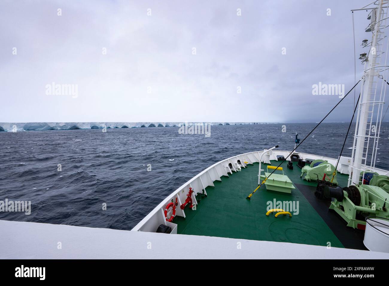 Iceberg A23a , the largest iceberg in the world, floating in the Southern Ocean close to the ...