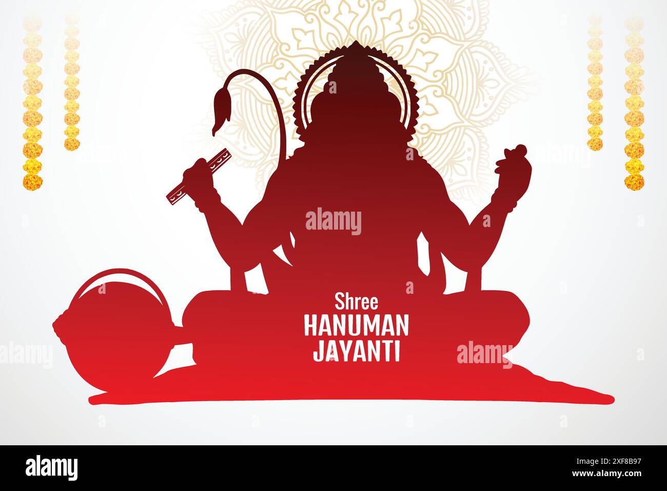 Happy hanuman jayanti celebrates the birth of lord sri hanuman card ...