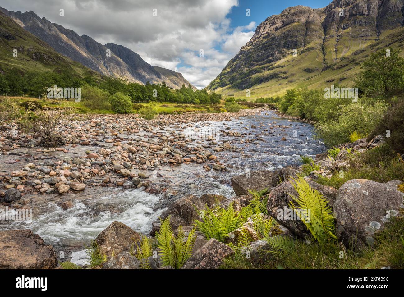 geography / travel, Great Britain, Scotland, Glencoe River near An Torr ...