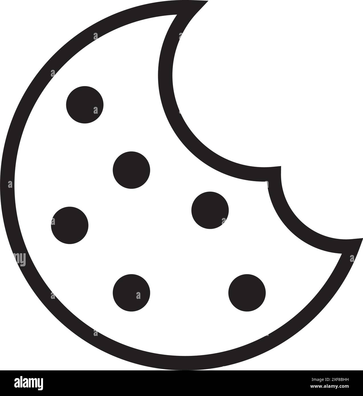 Browser Cookie Icon. Outline Style Icon Cookie icon vector isolated ...