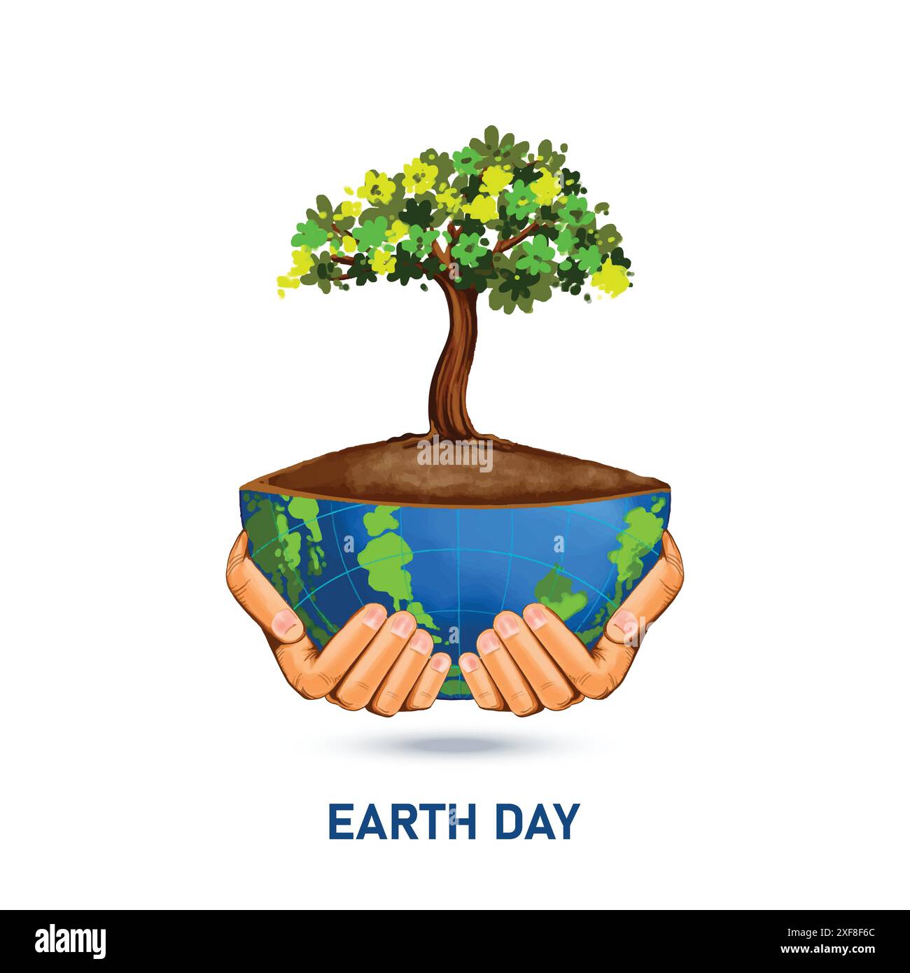 Half globe tree hi-res stock photography and images - Alamy