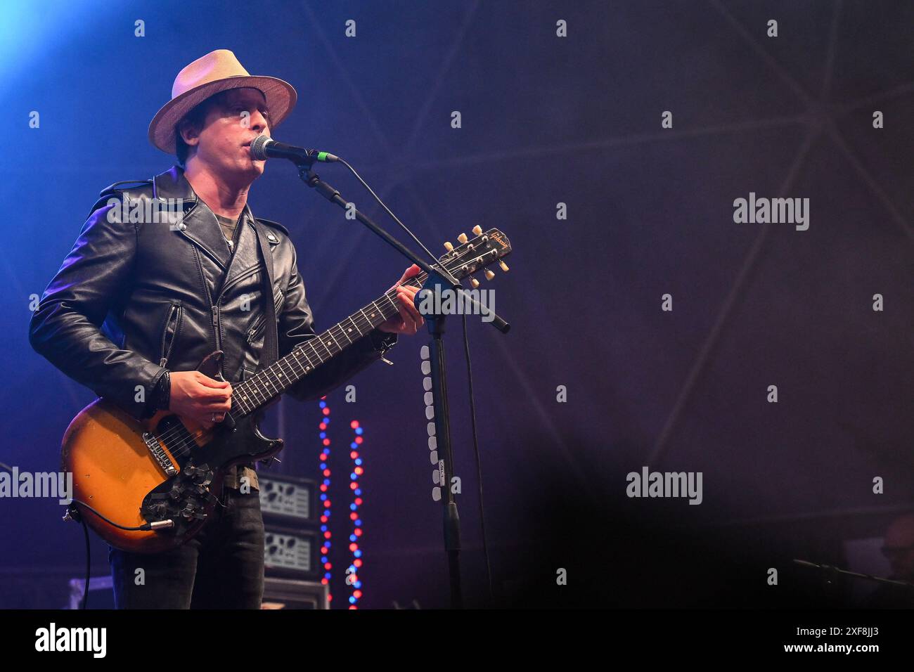 Carl Barat of The Libertines performs during Tour 2024 at Villa Ada ...