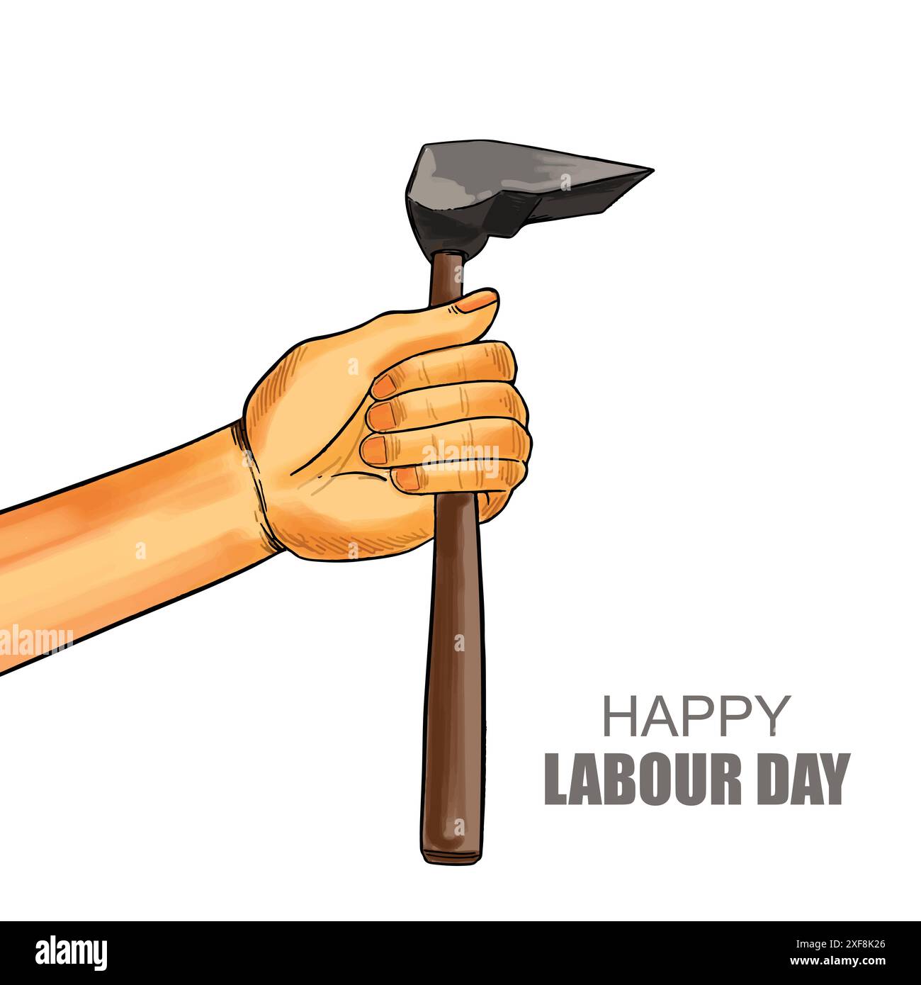 Labour day 1st may celebration card design Stock Vector Image & Art - Alamy