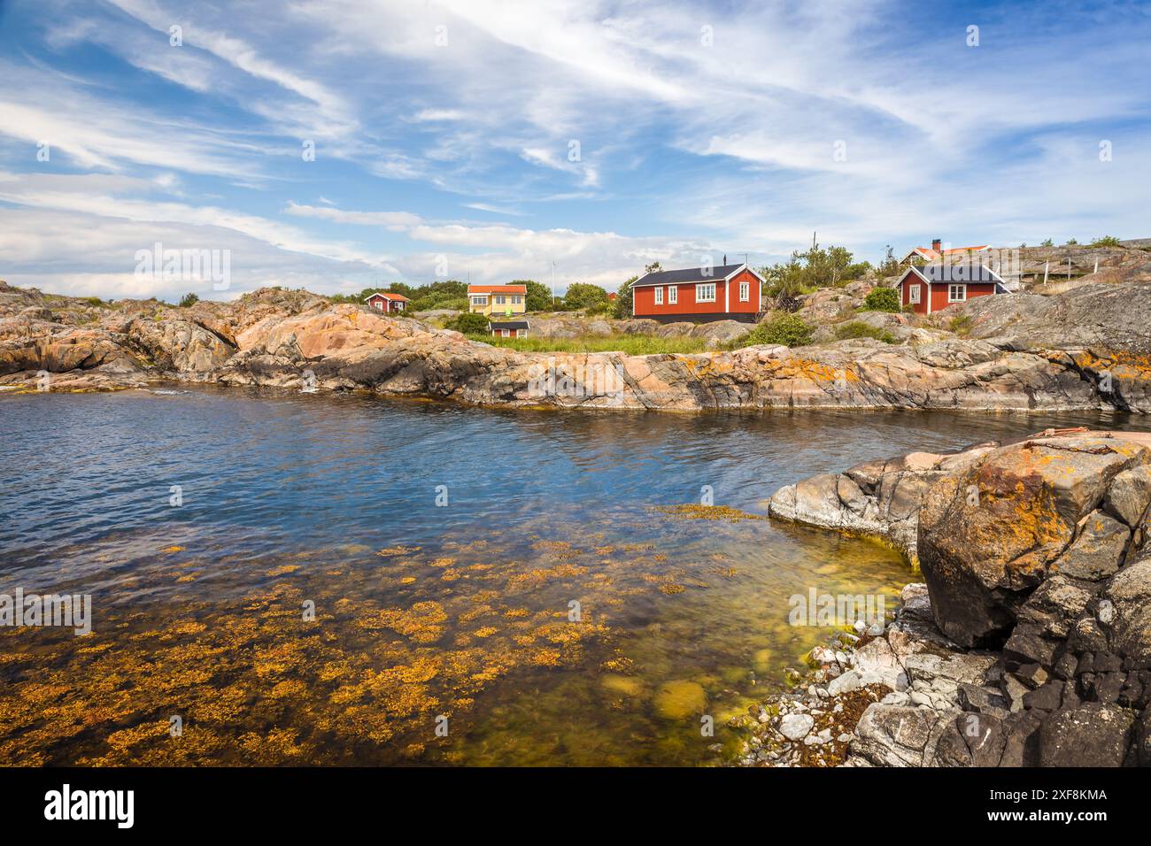 geography / travel, Sweden, Landsort harbor on Oeja small archipelago ...