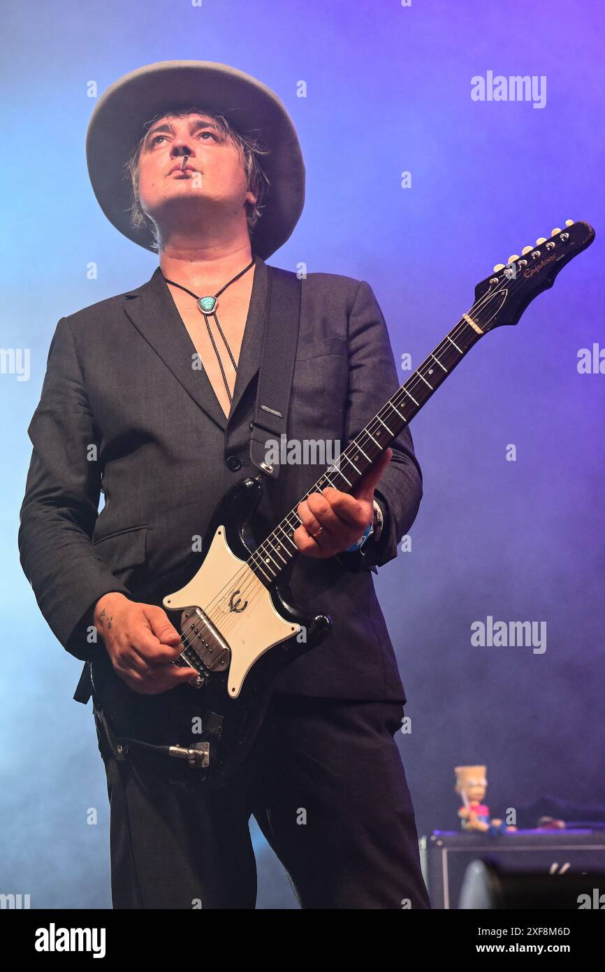 Rome, Italy. 01st July, 2024. July 1, 2024, Rome, Italy: Pete Doherty ...