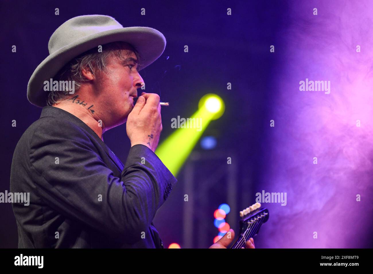 Rome, Italy. 01st July, 2024. Pete Doherty of The Libertines performs ...