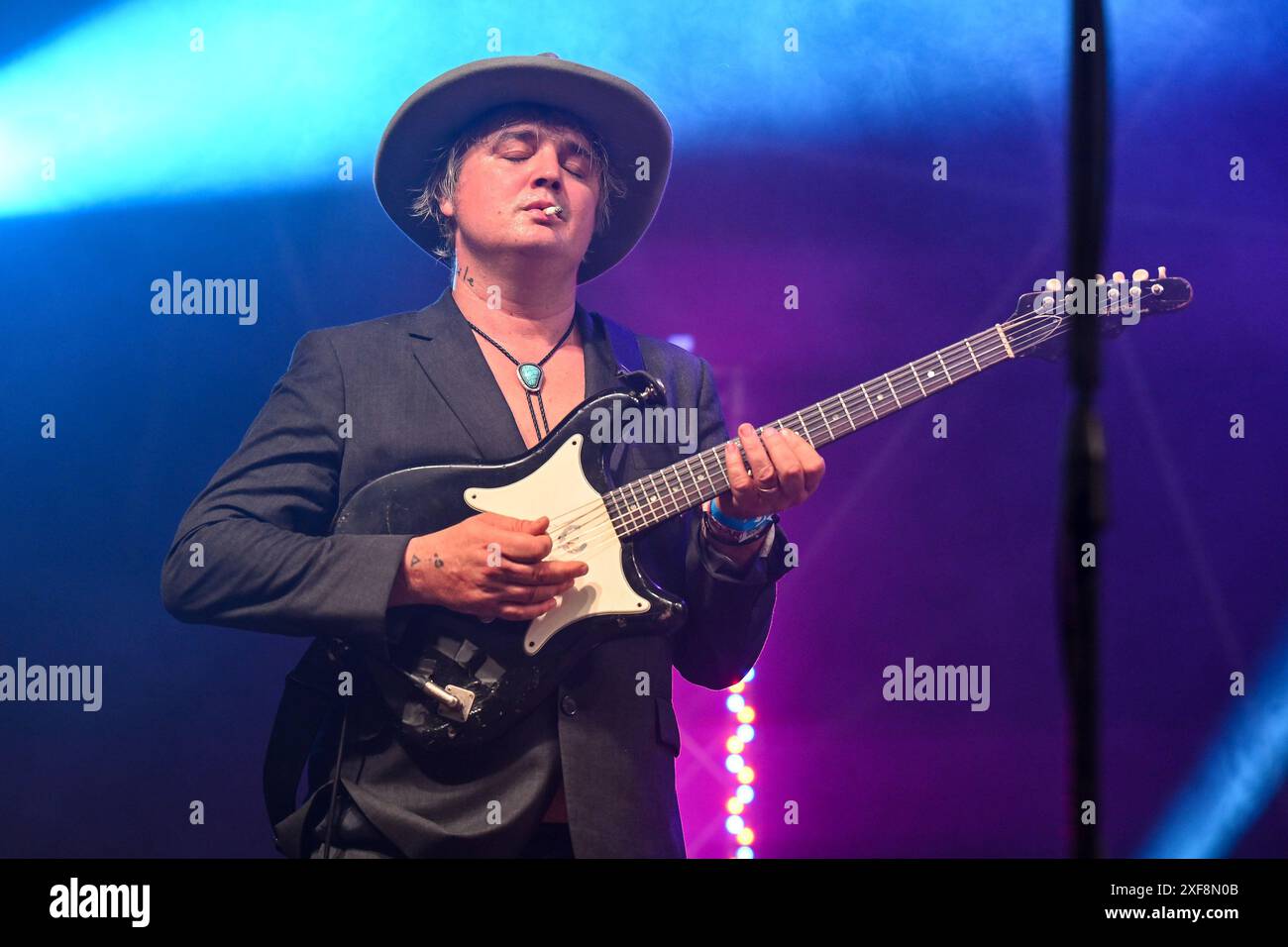 Rome, Italy. 01st July, 2024. Pete Doherty of The Libertines is ...