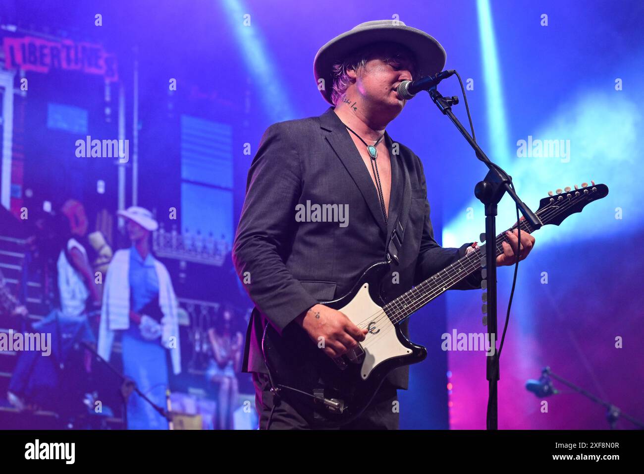 Rome, Italy. 01st July, 2024. Pete Doherty of The Libertines is ...