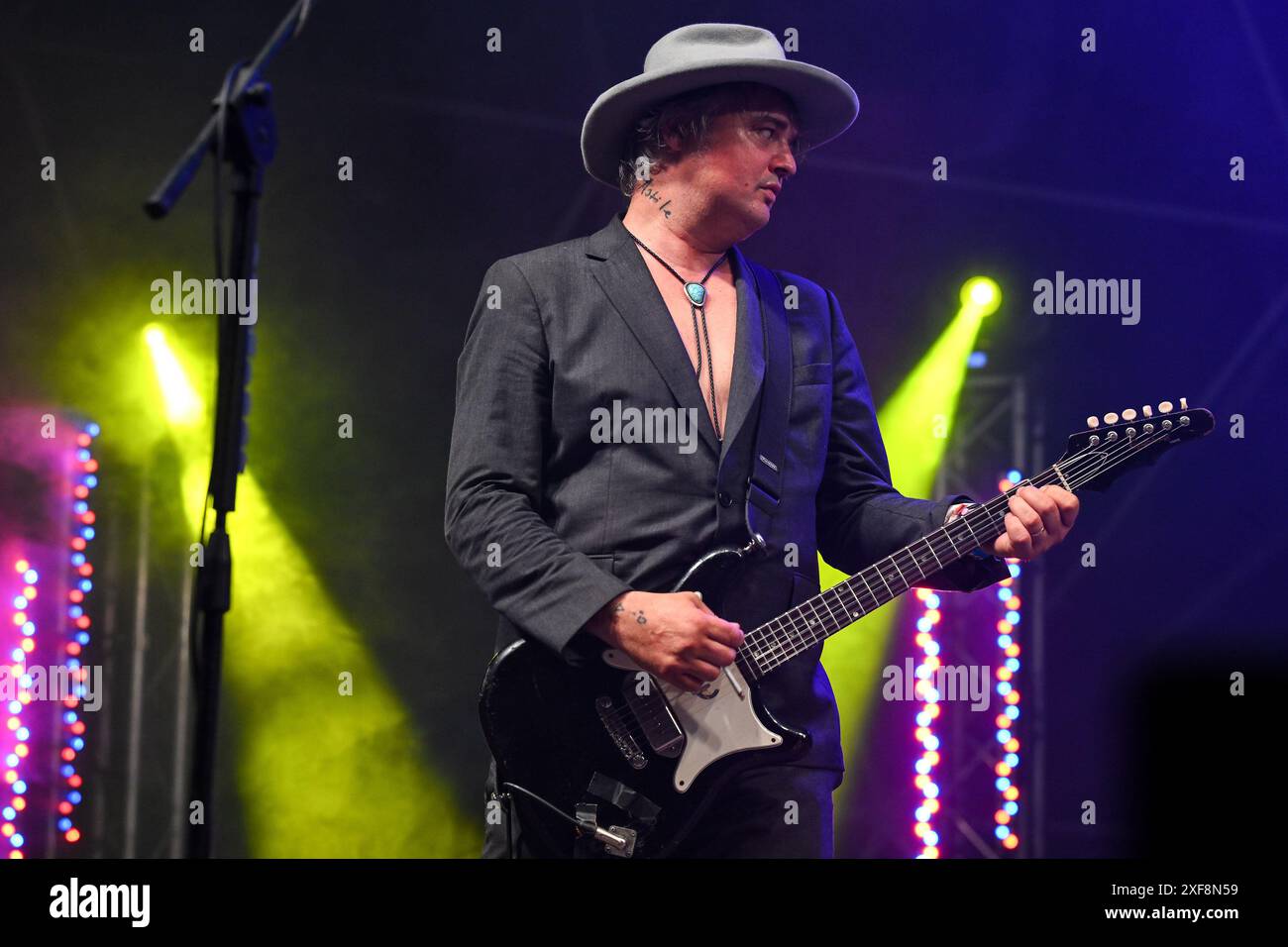 Rome, Italy. 01st July, 2024. Pete Doherty of The Libertines is ...
