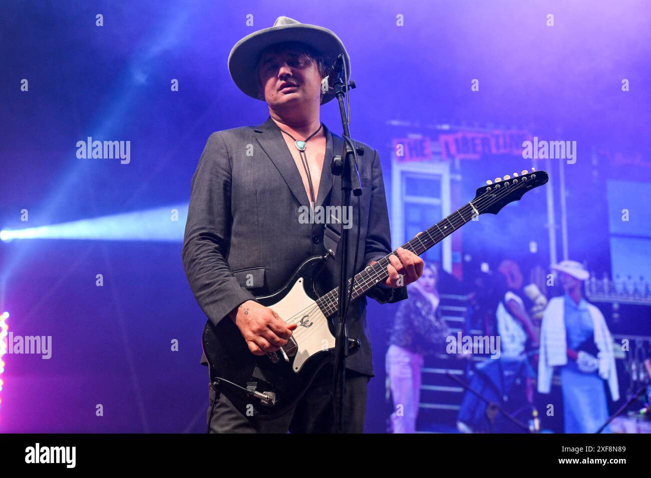 Rome, Italy. 01st July, 2024. Pete Doherty of The Libertines is ...