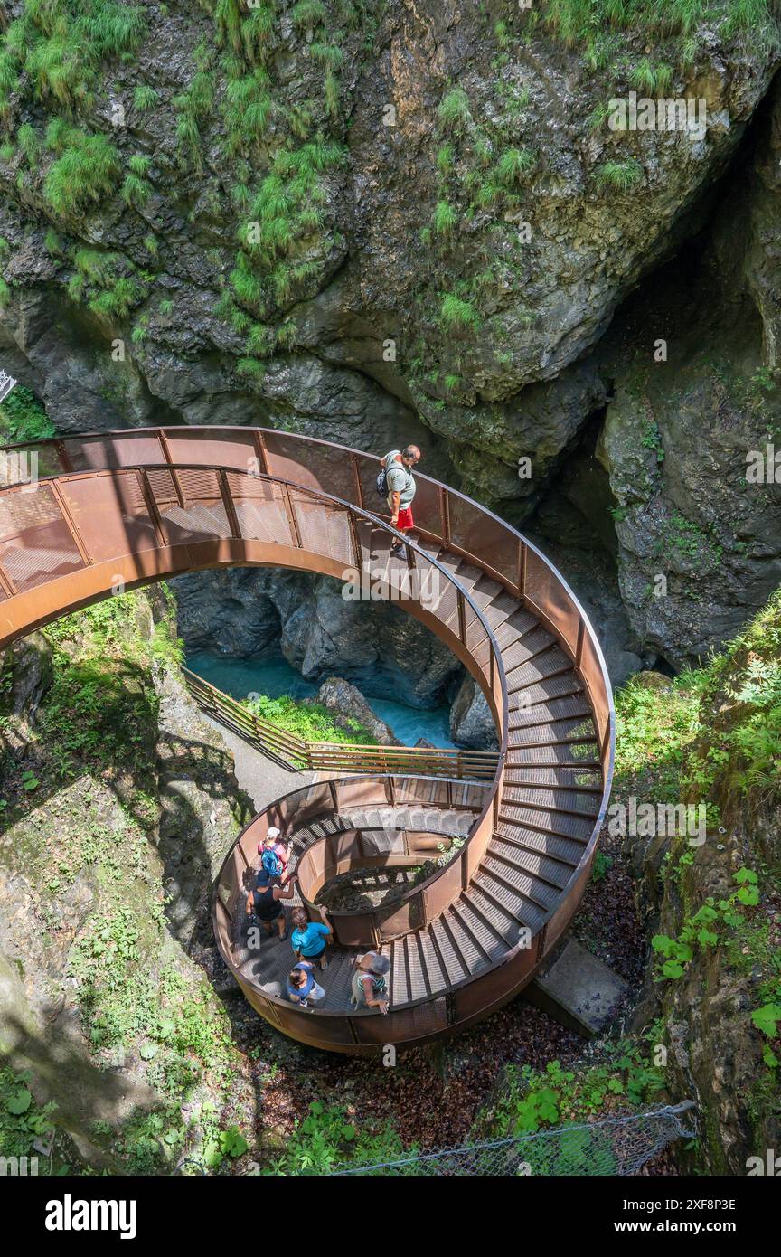 The Liechtensteinklamm gorge in St. Johann im Pongau in Salzburg ...