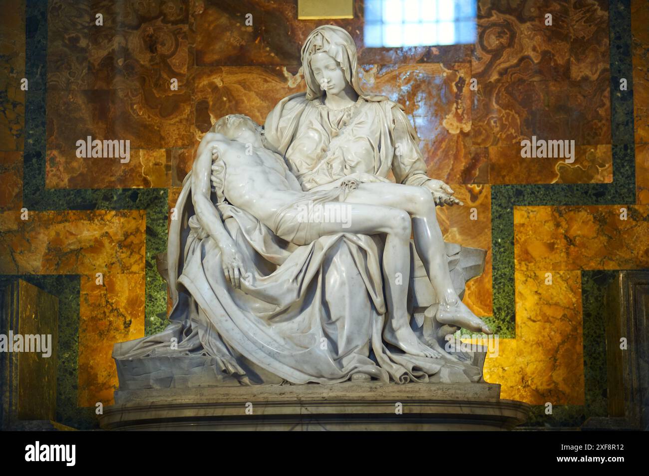 Michelangelo's Pietà Sculpture in the Interior of Basilica di San ...