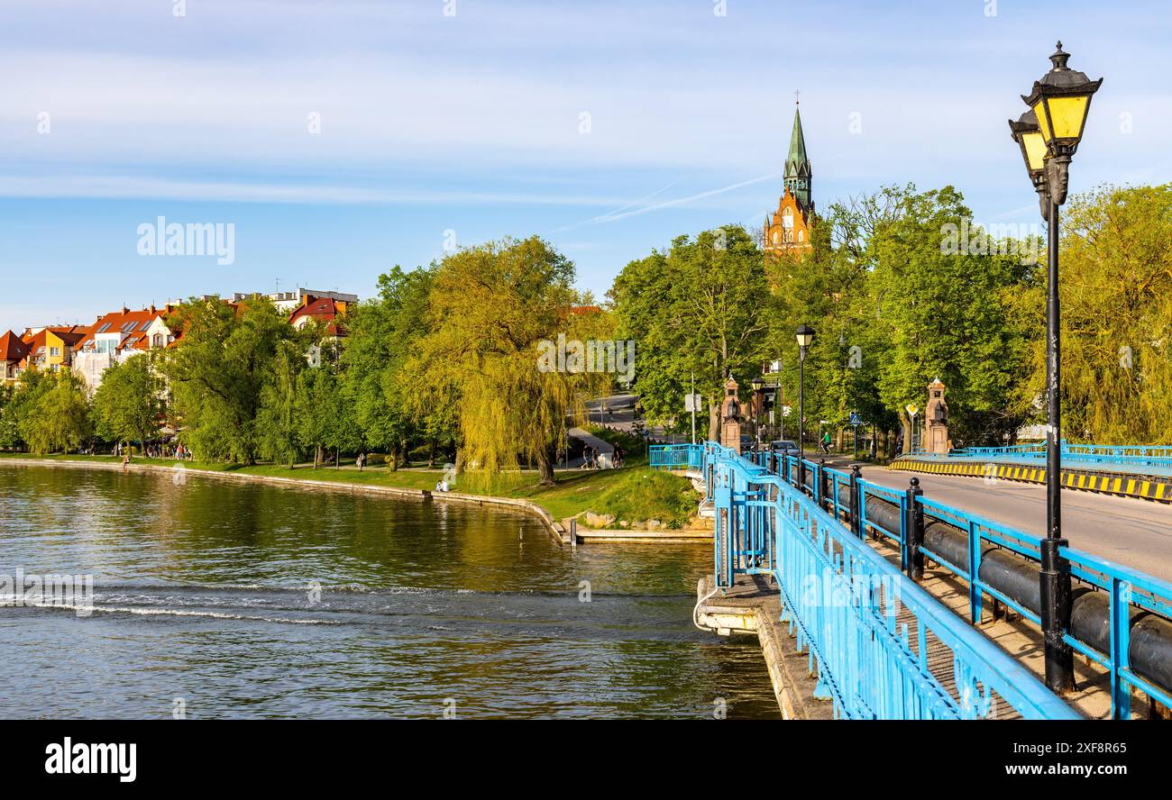 Elk, Poland - May 3, 2024: Panoramic view of Elk town with historic ...