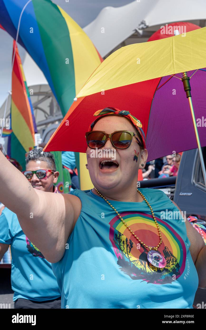 Albuquerque Pride Parade 2024 on Route 66, Nob Hill, Albuquerque, New ...