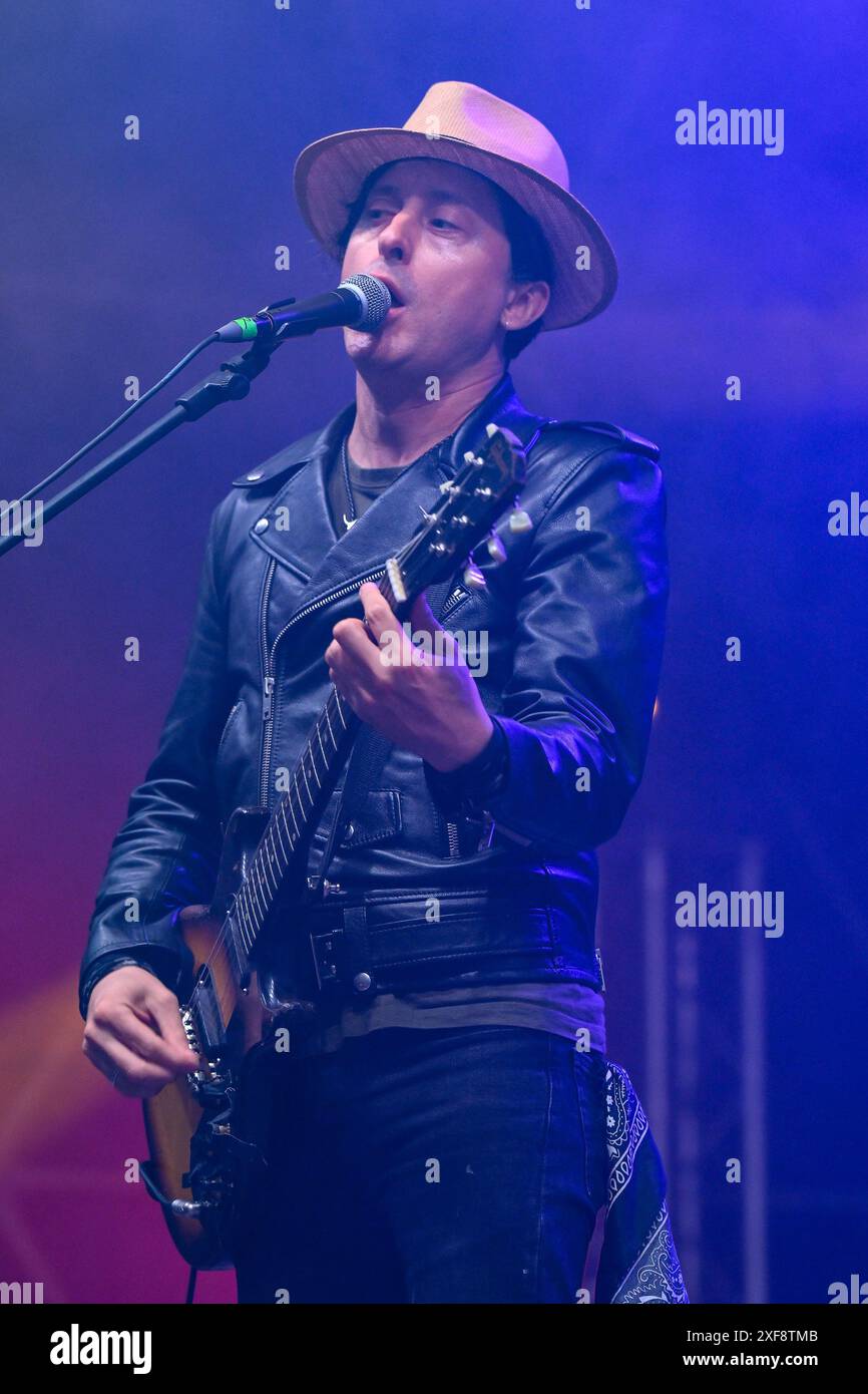 Carl Barat of The Libertines performs during Tour 2024 at Villa Ada ...