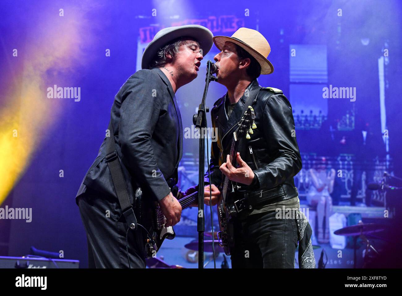Pete Doherty and Carl Barat of The Libertines performs during Tour 2024 ...
