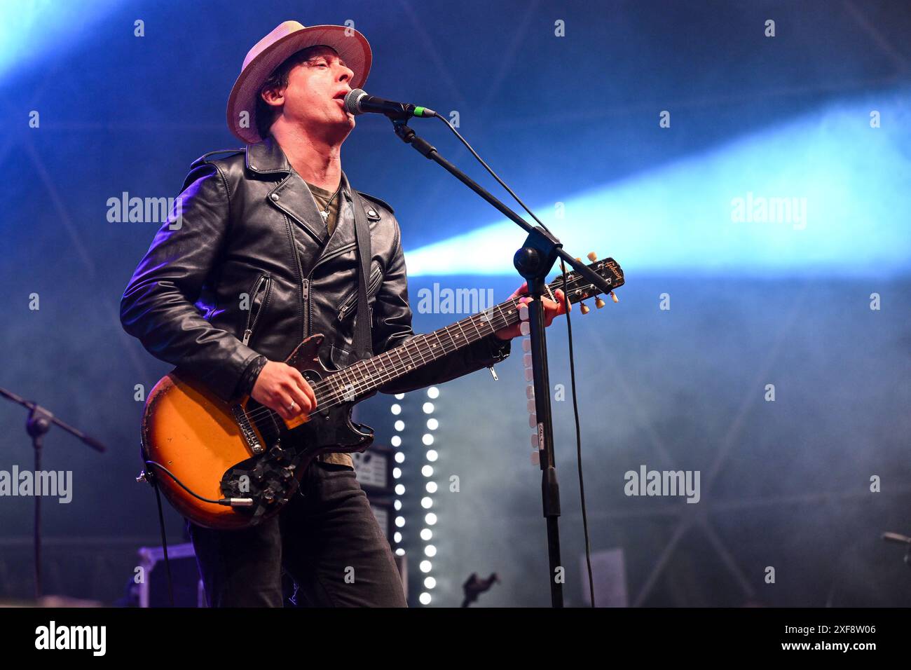 Carl Barat of The Libertines performs during Tour 2024 at Villa Ada Estate 2024, on July 1, 2024 ...